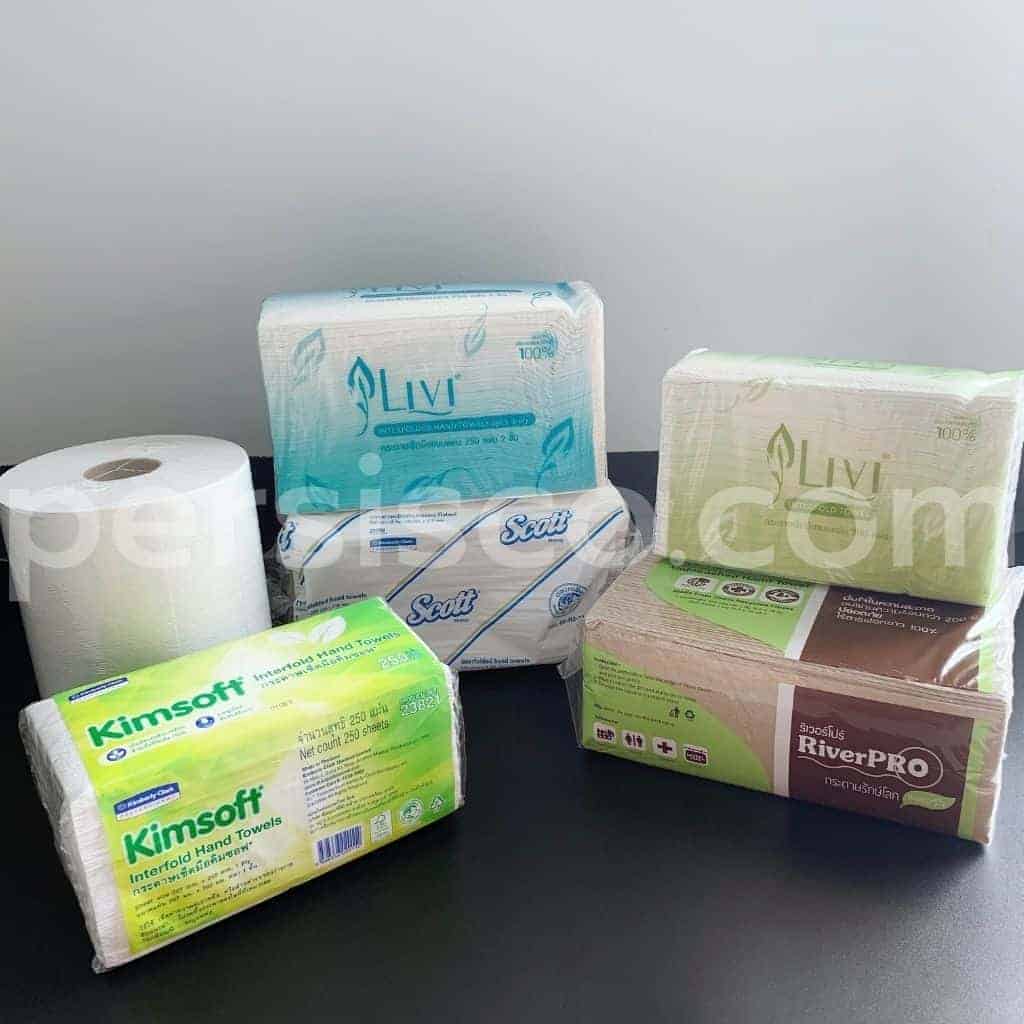 กระดาษเช็ดมือ Hand tissue paper ราคาส่ง ยกลัง | Persisco